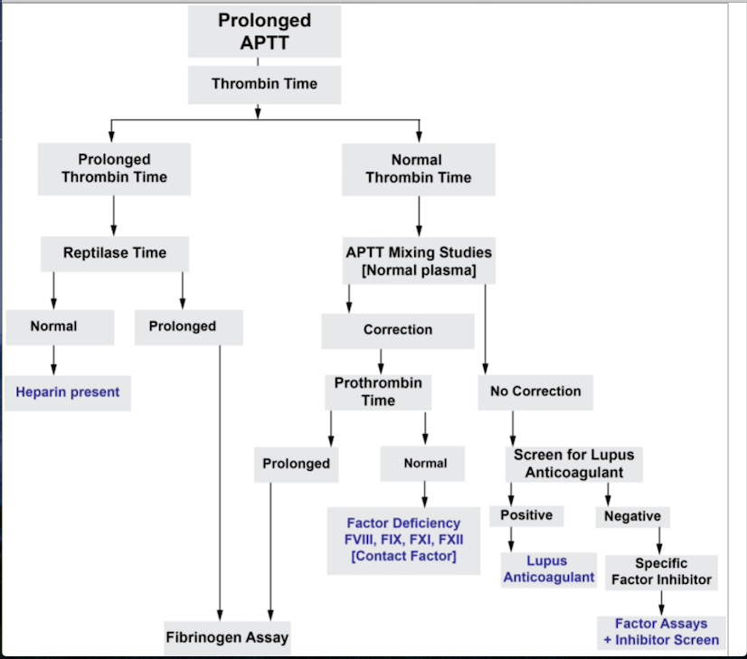 Prolonged APTT Diagnostic Algorithm Prolonged GrepMed